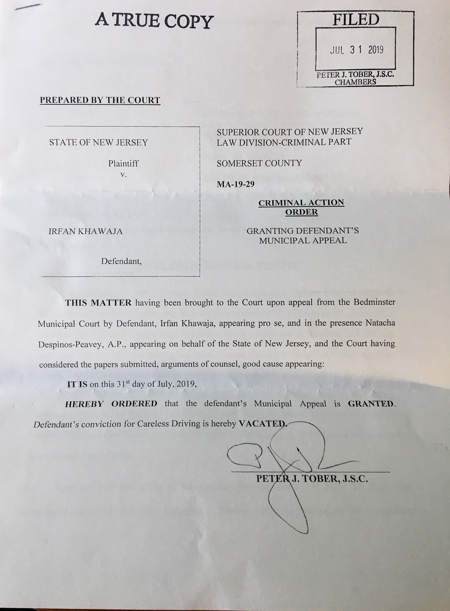 Cashing the Check of Justice (1) | Policy of Truth